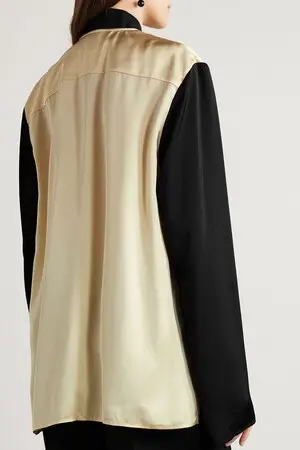 JIL SANDER Colorblock Satin Jacket