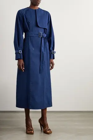 Max Mara Layered Denim Trench Coat