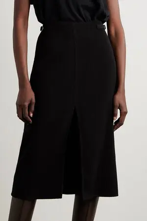 Gabriela Hearst Morelos Cashmere-felt Midi Skirt