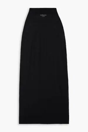 Stella McCartney Cottonblend Midi Skirt - Black