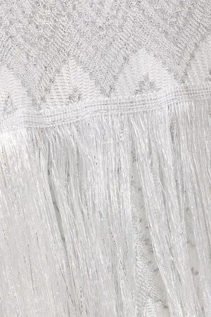 Missoni Fringed Metallic Crochetknit Coverup