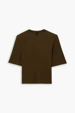 PETAR PETROV Oversized Jersey Tshirt - Army Green