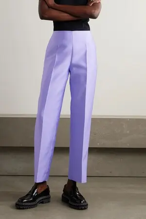 Dries Van Noten Satin Tapered Pants