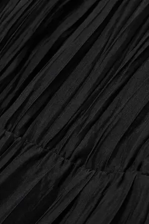 Altuzarra Carol Pleated Taffeta Midi Dress