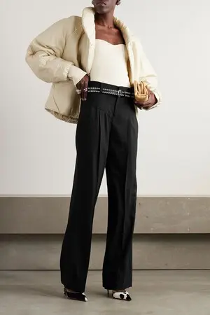 Isabel Marant Staya Paneled Wide-leg Pants