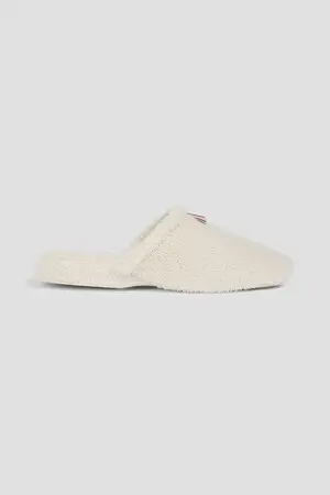 Thom Browne Shearling Slippers - Off-white