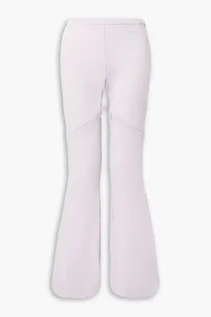 COURREGES Ellipse Zipdetailed Jersey Flared Pants - Lilac