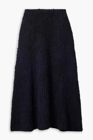 Gabriela Hearst Perses Cashmere Midi Skirt - Black