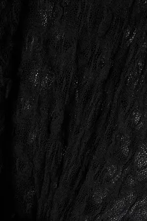 Isabel Marant Toxani Stretch Cotton-blend Lace Turtleneck Top