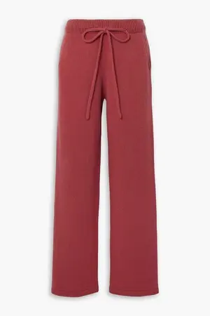 THE ELDER STATESMAN Cashmere Track Pants - Brick