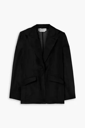 Gabriela Hearst Leiva Silkorganza Blazer - Black