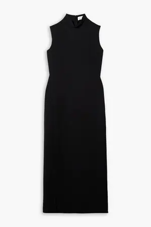 Veronica De Piante Leah Crepe Midi Dress - Black