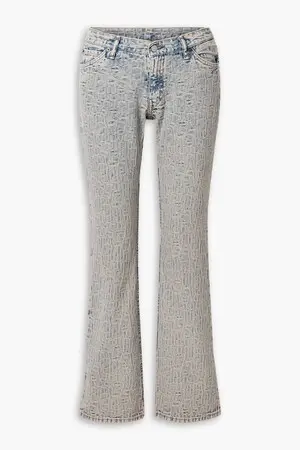 Acne Studios Denimjacquard Lowrise Bootcut Jeans