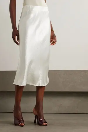Max Mara Satin Midi Skirt