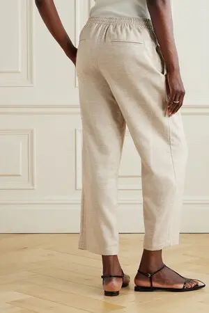 Maria Mcmanus Cotton And Wool-blend Straight-leg Pants