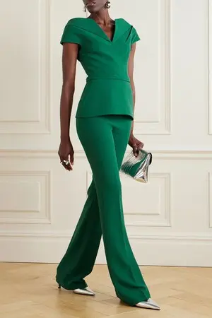 Safiyaa Aliye Off-the-shoulder Crepe Top