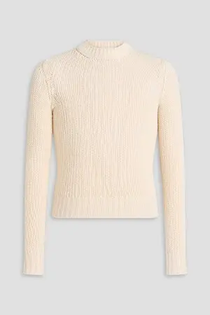 JIL SANDER Cottonblend Sweater - Ecru
