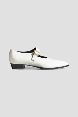 Bally Gerwin Glossedleather Mary Jane Flats - White
