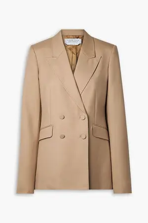 Gabriela Hearst Stephanie Doublebreasted Wooltwill Blazer - Sand