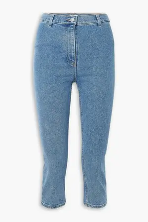 Magda Butrym Cropped Highrise Skinny Jeans - Mid Denim