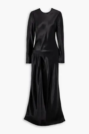 Christopher Esber Palladium Openback Draped Satin Gown