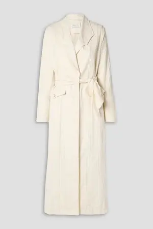 Johanna Ortiz Embroidered Cotton Trench Coat - Ivory