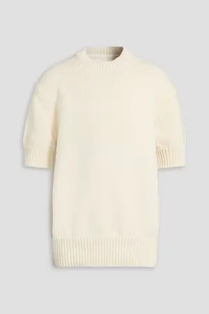 JIL SANDER Cottonblend Sweater - Ivory