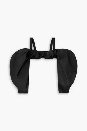 Jacquemus Coldshoulder Stretchtaffeta Bustier Top
