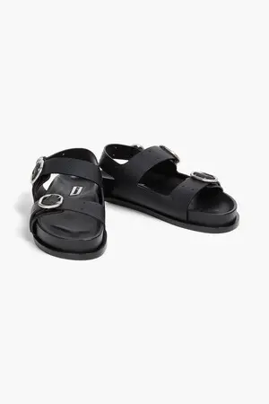 JIL SANDER Buckled Leather Sandals