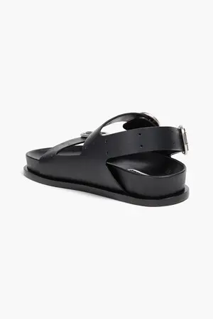 JIL SANDER Buckled Leather Sandals