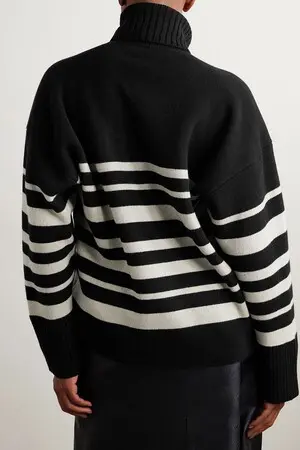 Proenza Schouler Striped Woolblend Turtleneck Sweater