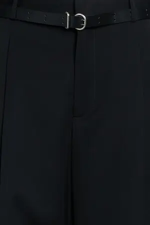 JIL SANDER Belted Wooltwill Pants