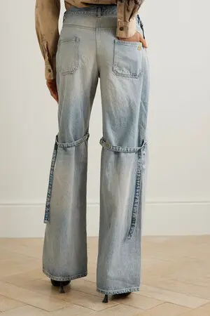 COURREGES Sailor Midrise Wideleg Jeans