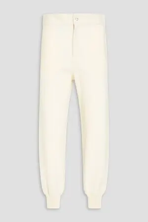 JIL SANDER Tapered Woolblend Bouclé Pants - Ivory