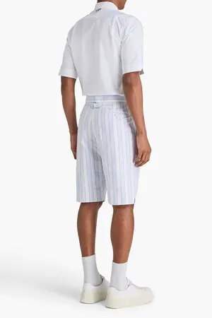 Thom Browne Striped Cotton-piqué Shorts
