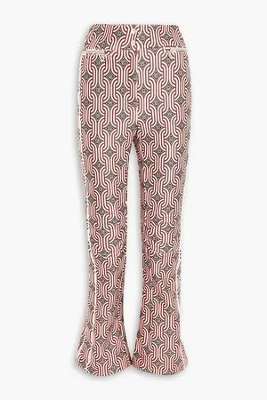 Fusalp Celia Sixties Printed Bootcut Ski Pants - Red