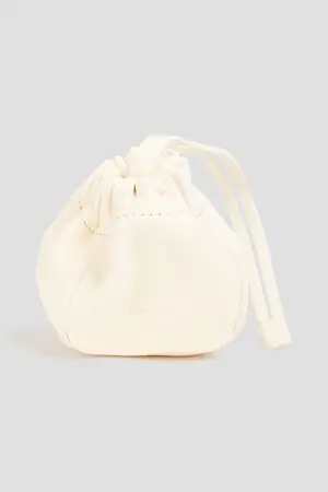 JIL SANDER Leather Tote - Ivory