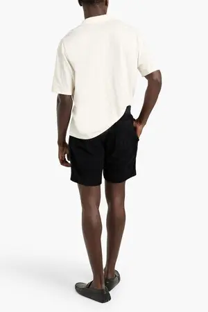 Orlebar Brown Trevone Cotton-terry Shorts - Black
