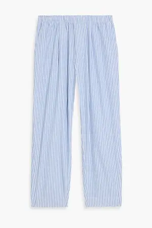 Nanamica Striped Cottonblend Oxford Pants - Light Blue