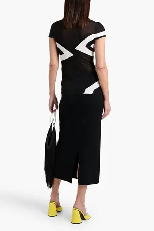 Emilio Pucci Jacquard-knit Cotton-blend Top