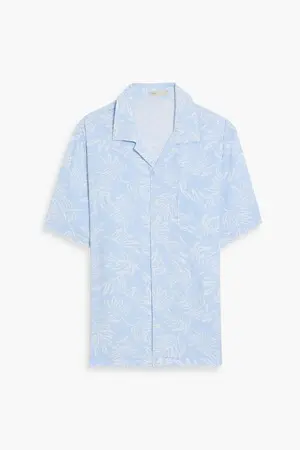 Onia Printed Woven Shirt - Light Blue