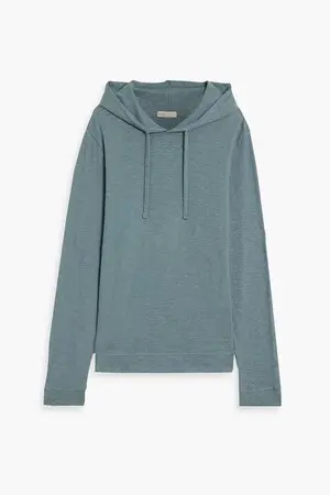 Onia Slub Cottonjersey Hoodie - Slate Blue