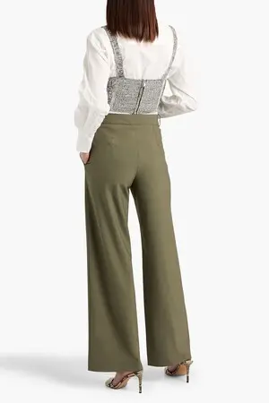Maje Crepe Wideleg Pants