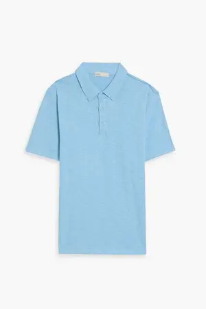Onia Slub Cottonjersey Polo Shirt - Light Blue