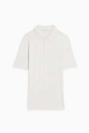 Onia Slub Cottonjersey Polo Shirt - Light Gray