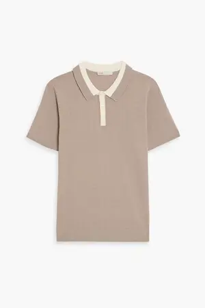Onia Merino Wool Polo Shirt - Mushroom