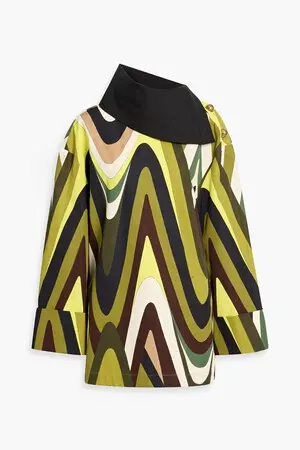 Emilio Pucci Printed Cottonpoplin Blouse