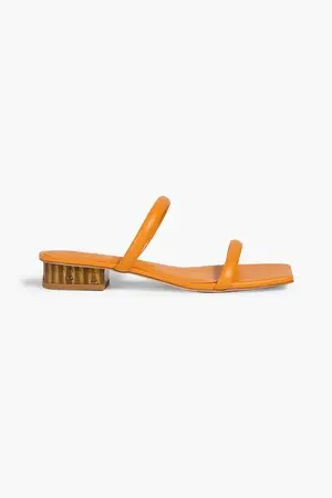 Cult Gaia Liz Leather Sandals - Saffron