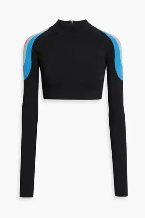Emilio Pucci Cropped Jacquardknit Top