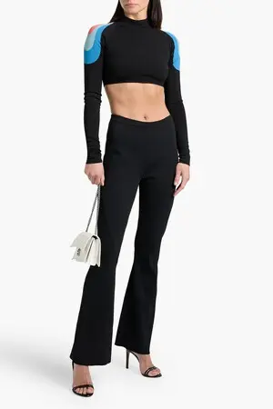 Emilio Pucci Cropped Jacquardknit Top